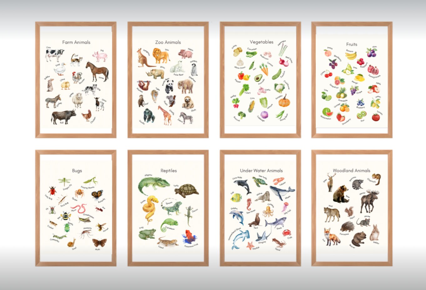 Learning Posters for Kids Months of the Year Telling Time - Etsy