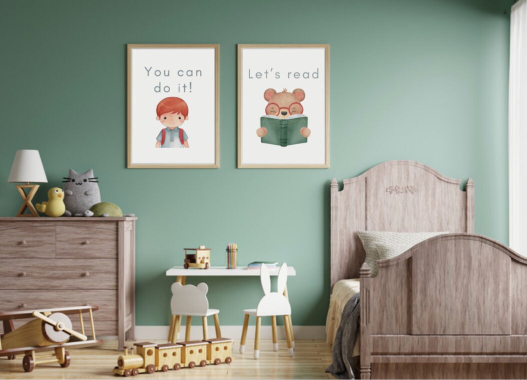 Learning Posters for Kids Months of the Year Telling Time - Etsy