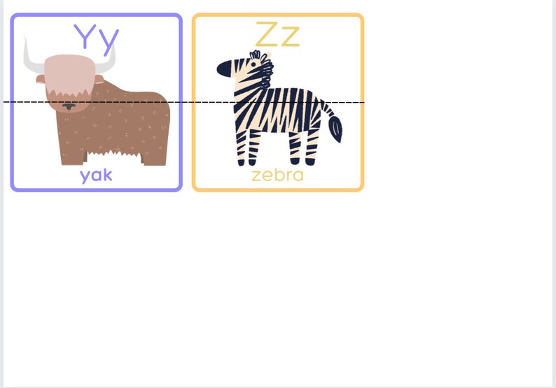 ABC Animal Matching Game for Kids, Help Kids Learn Their Abc's While ...