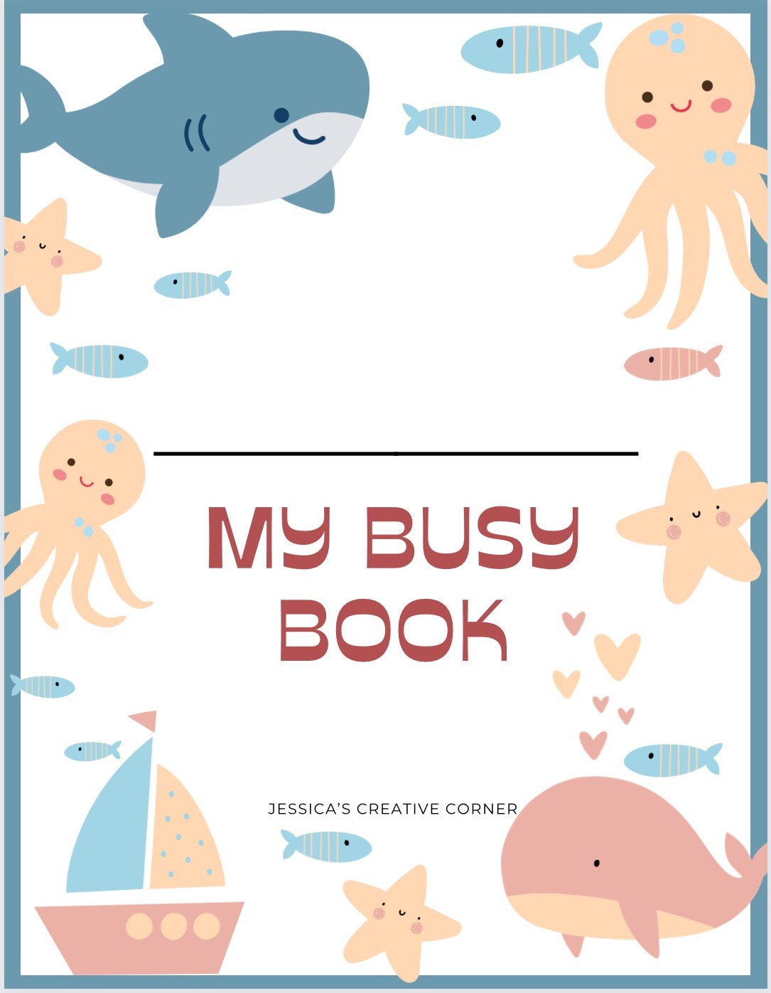 13 Busy Book Cover Pages for Kids Make Learning Fun Child - Etsy