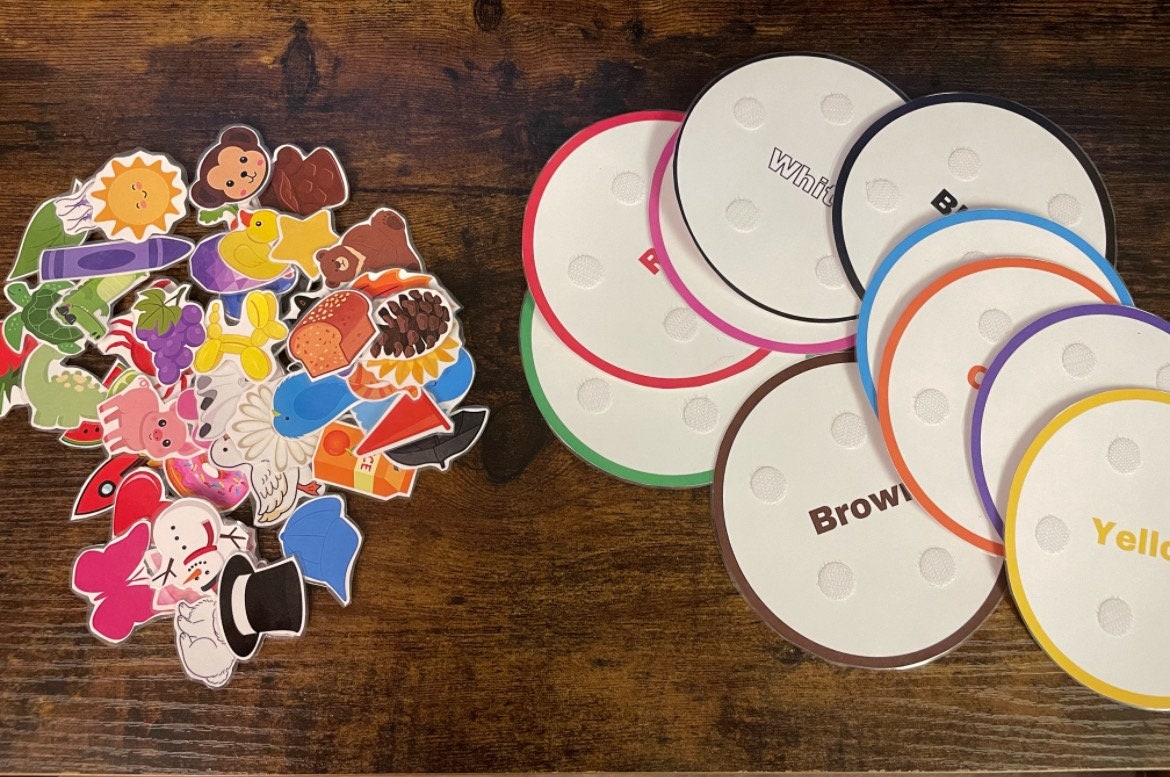 Match the Color, Picture Game for Kids, Orange, Red, Yellow, Blue ...