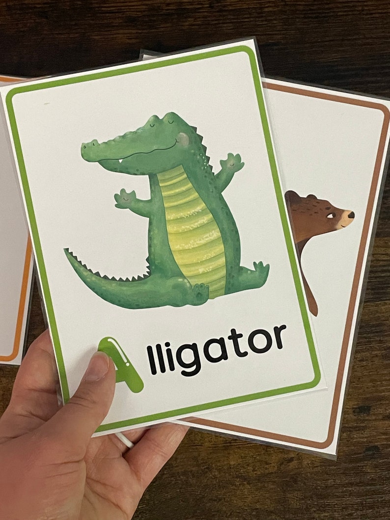 A for Alligator Alphabet Cards for Learning and Classroom Decor ...