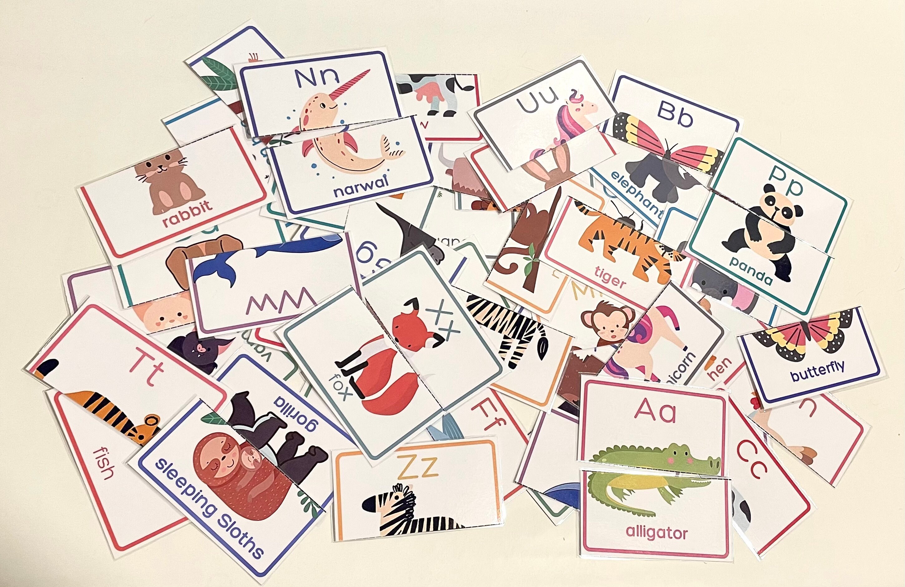 ABC Animal Matching Game for Kids, Help Kids Learn Their Abc's While ...