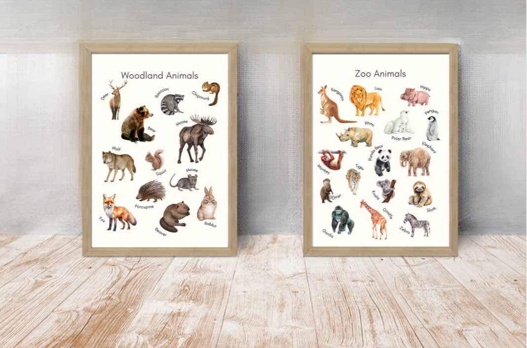 Learning Posters for Kids Months of the Year Telling Time - Etsy