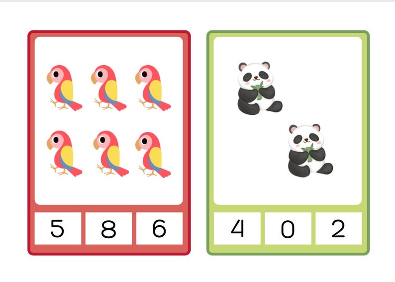 Math Matching Games for Kids, Learning Activity, Teaching Kids Math ...