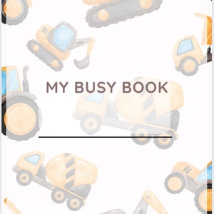 13 Busy Book Cover Pages for Kids, Make Learning Fun, Child Can ...