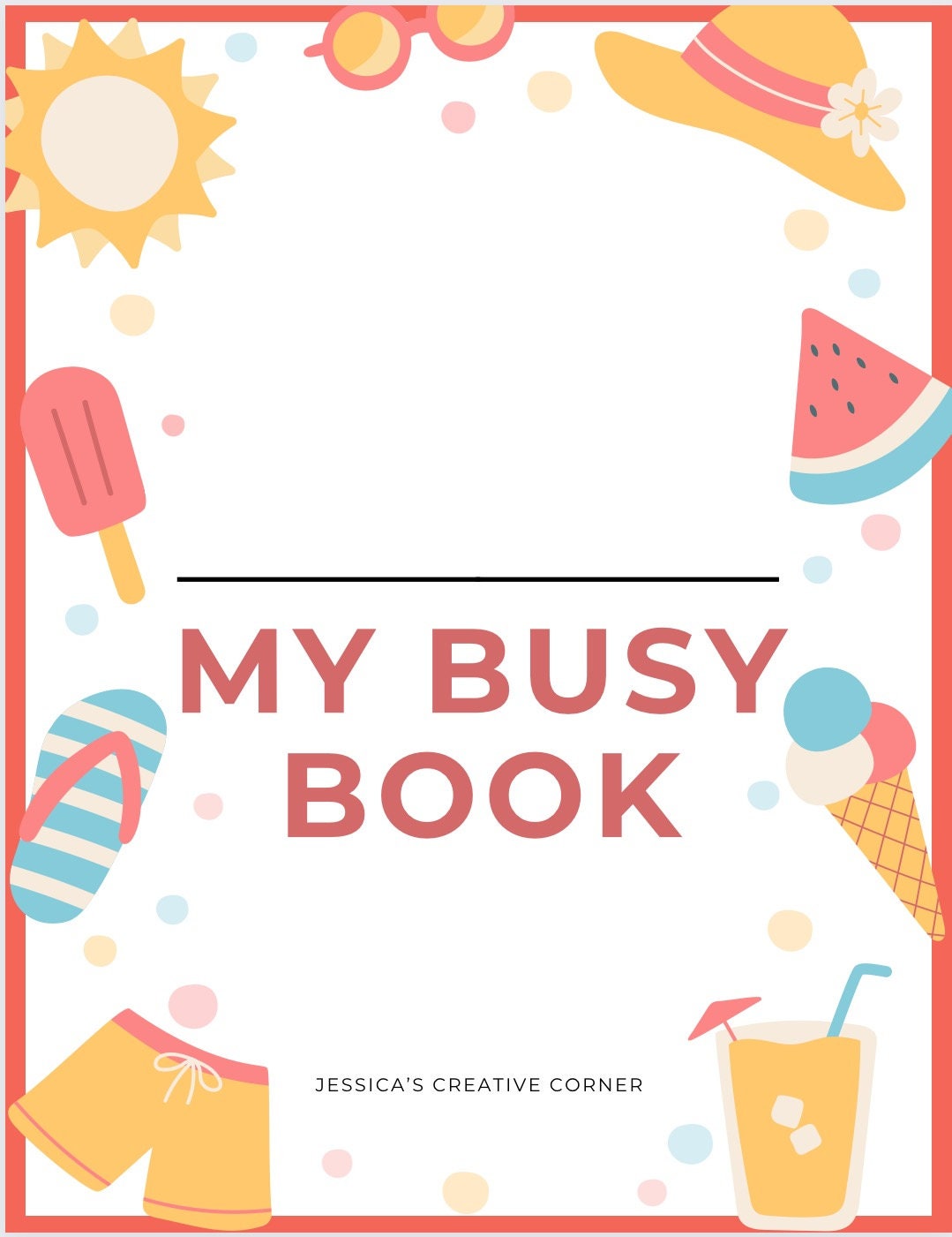 13 Busy Book Cover Pages for Kids Make Learning Fun Child - Etsy