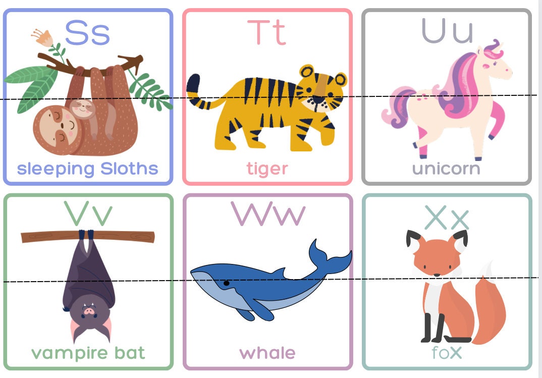 ABC Animal Matching Game for Kids, Help Kids Learn Their Abc's While ...