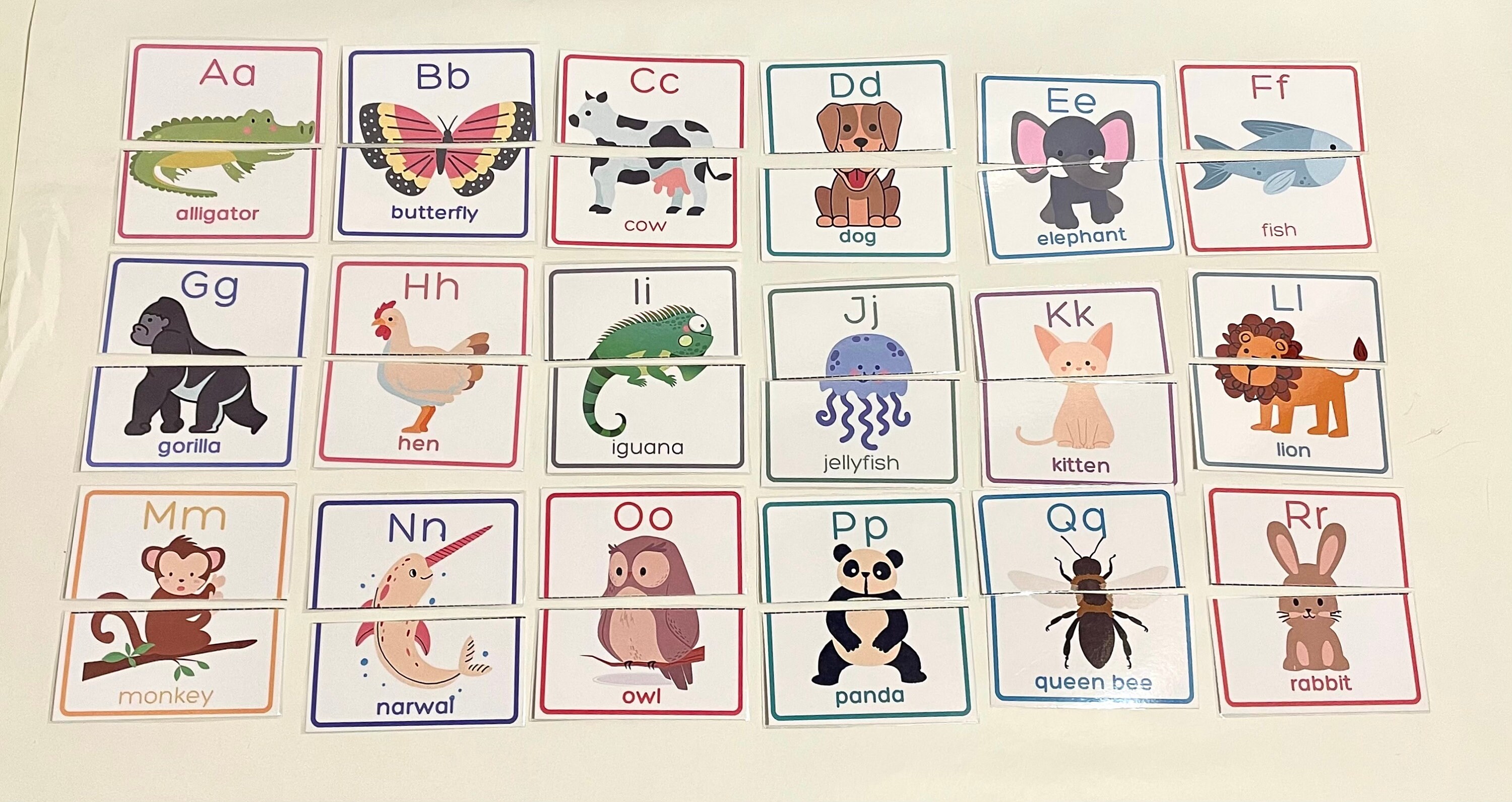 ABC Animal Matching Game for Kids, Help Kids Learn Their Abc's While ...
