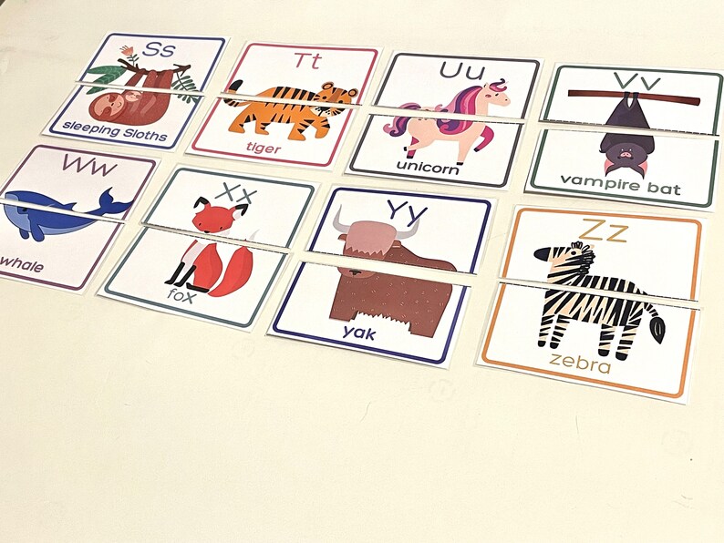 ABC Animal Matching Game for Kids, Help Kids Learn Their Abc's While ...