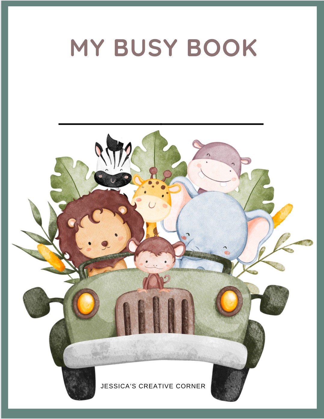 13 Busy Book Cover Pages for Kids, Make Learning Fun, Child Can ...