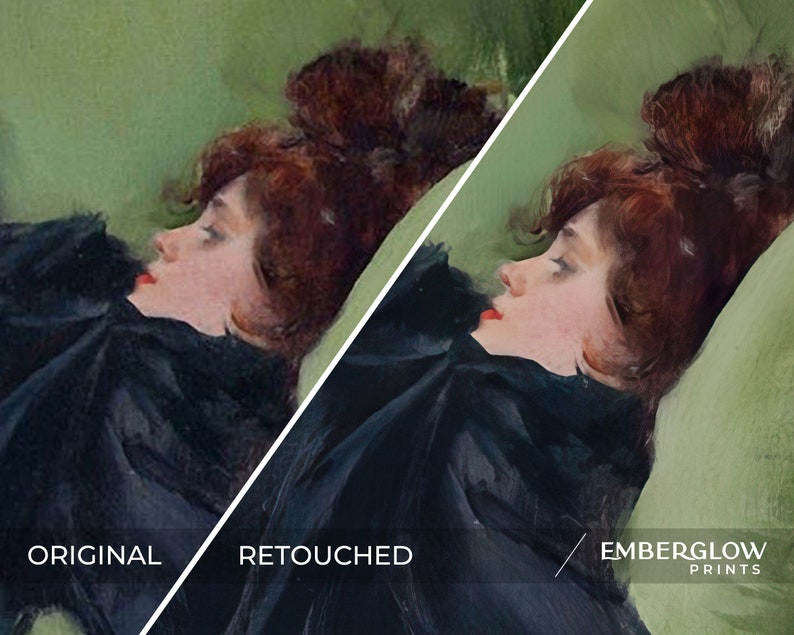 Resting Victorian Woman / Moody Decor / Antique Female Portrait ...