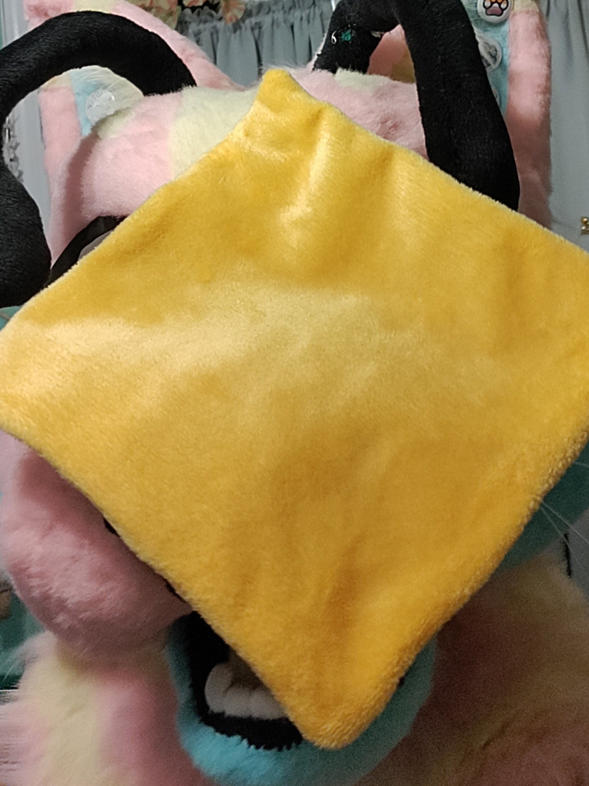 Orange Minky Cheese Fursuit Cosplay Prop Plush Accessory - Etsy