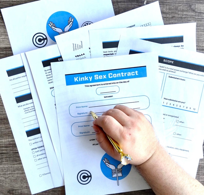Printable Kinky BDSM Contract for Beginners and Experts - Etsy