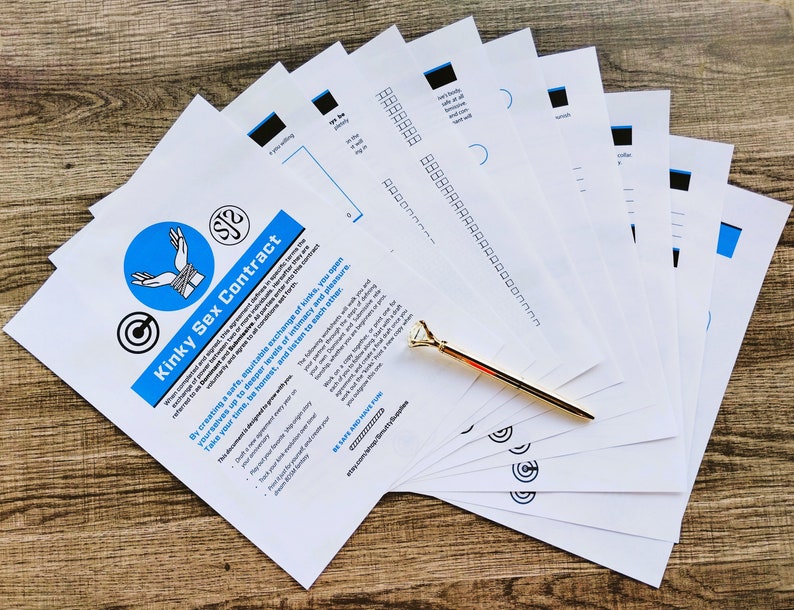 Printable Kinky BDSM Contract for Beginners and Experts - Etsy