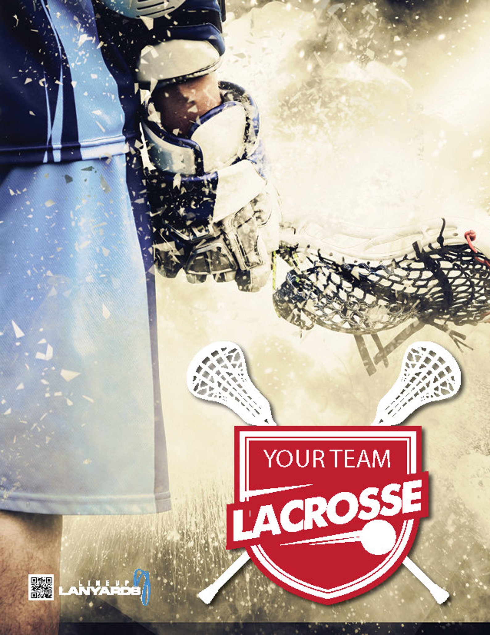 Professional Custom Lacrosse Roster Cards With Lanyards, Life Time ...