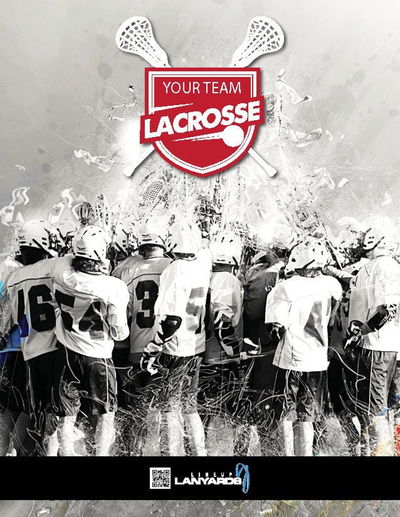 Professional Custom Lacrosse Roster Cards With Lanyards, Life Time ...