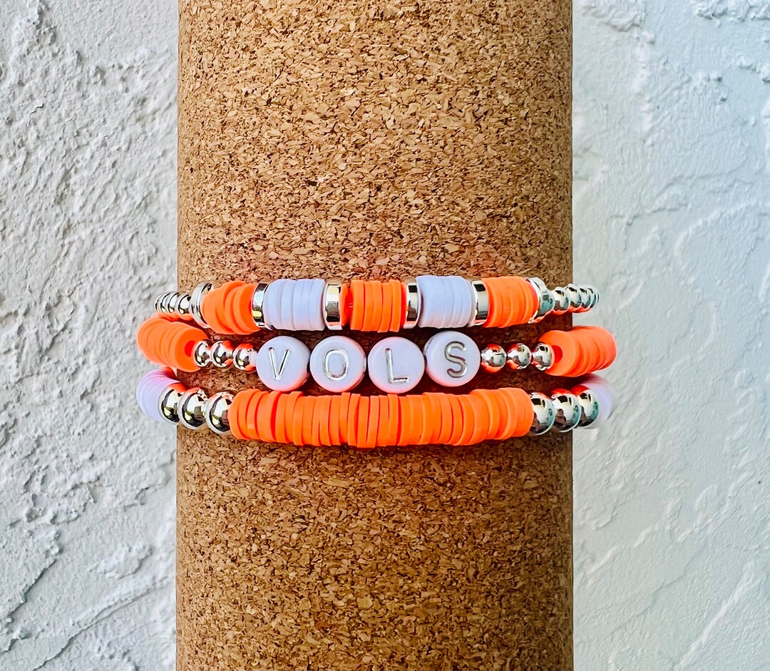 Tennessee Vols Stacked Bracelets - Etsy