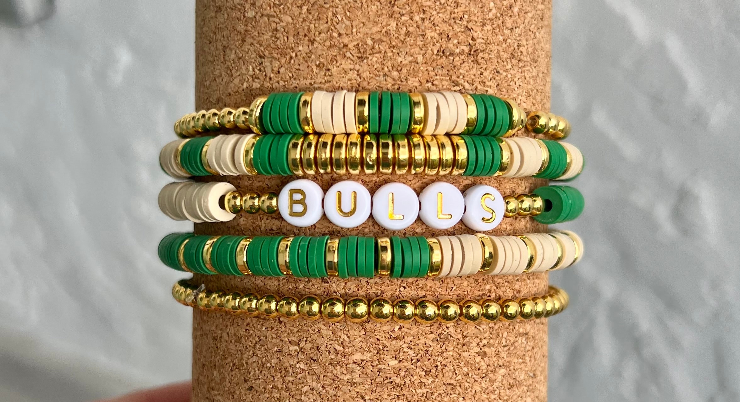 USF Bulls Stacked Bracelets - Etsy