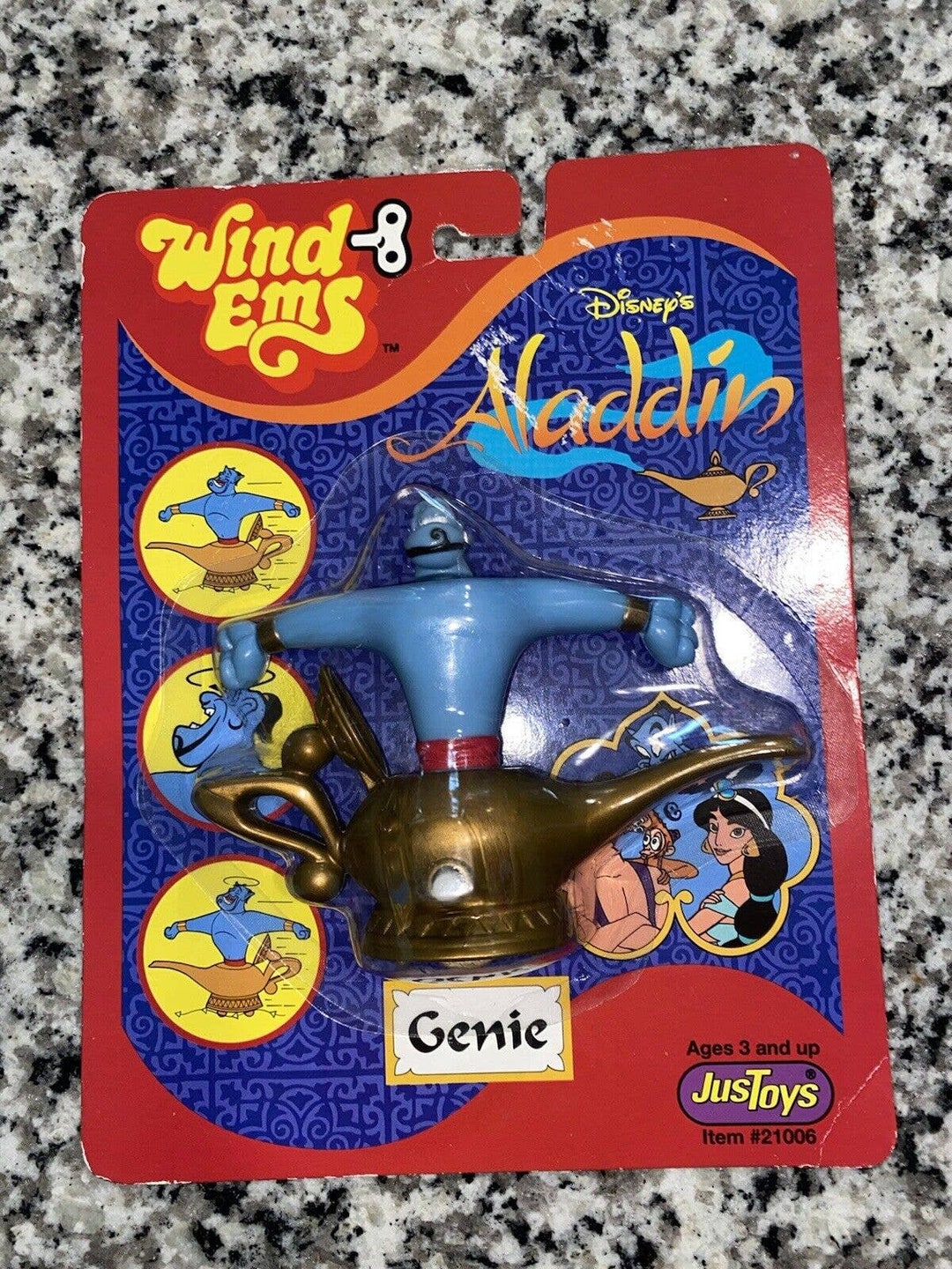 Vintage Walt Disney Aladdin Genie Wind Ems Wind up Toy 1980s - Etsy