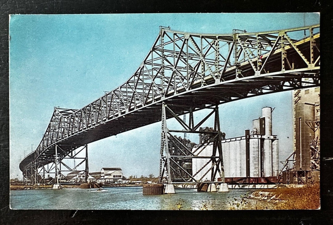 Vintage Chicago Skyway Bridge Postcard - Etsy