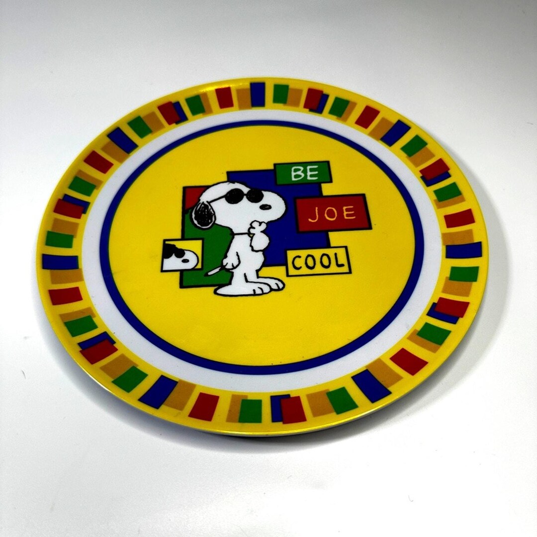 Peanuts Snoopy Melamine Plate “be Joe Cool” - Gibson Collectible Plate ...