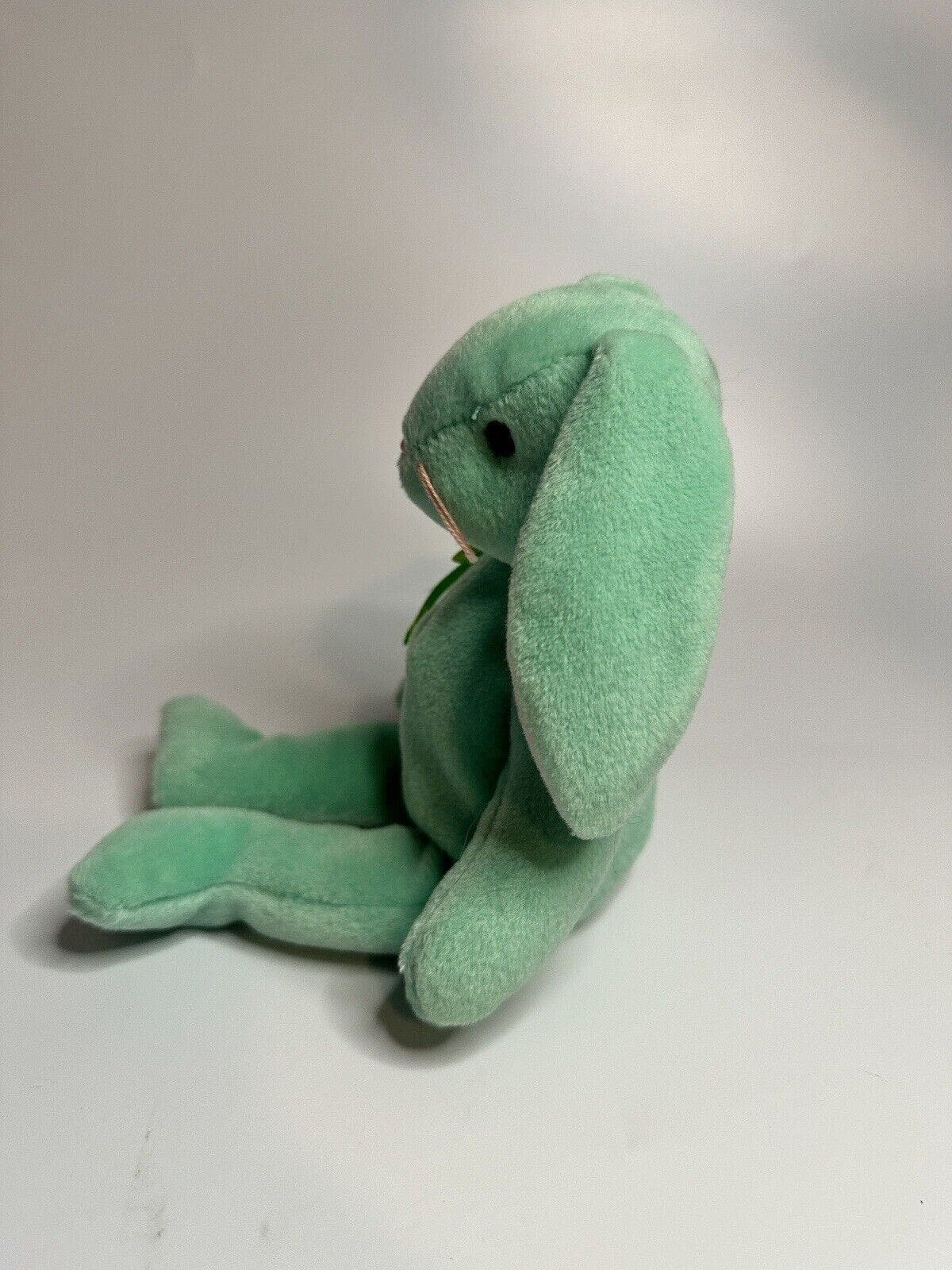 Green rabbit beanie baby store