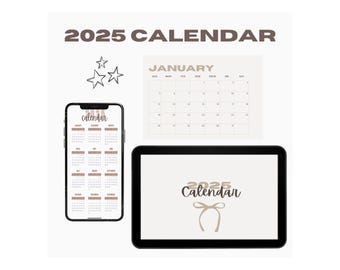 2025 Minimalist Calendar - Etsy UK