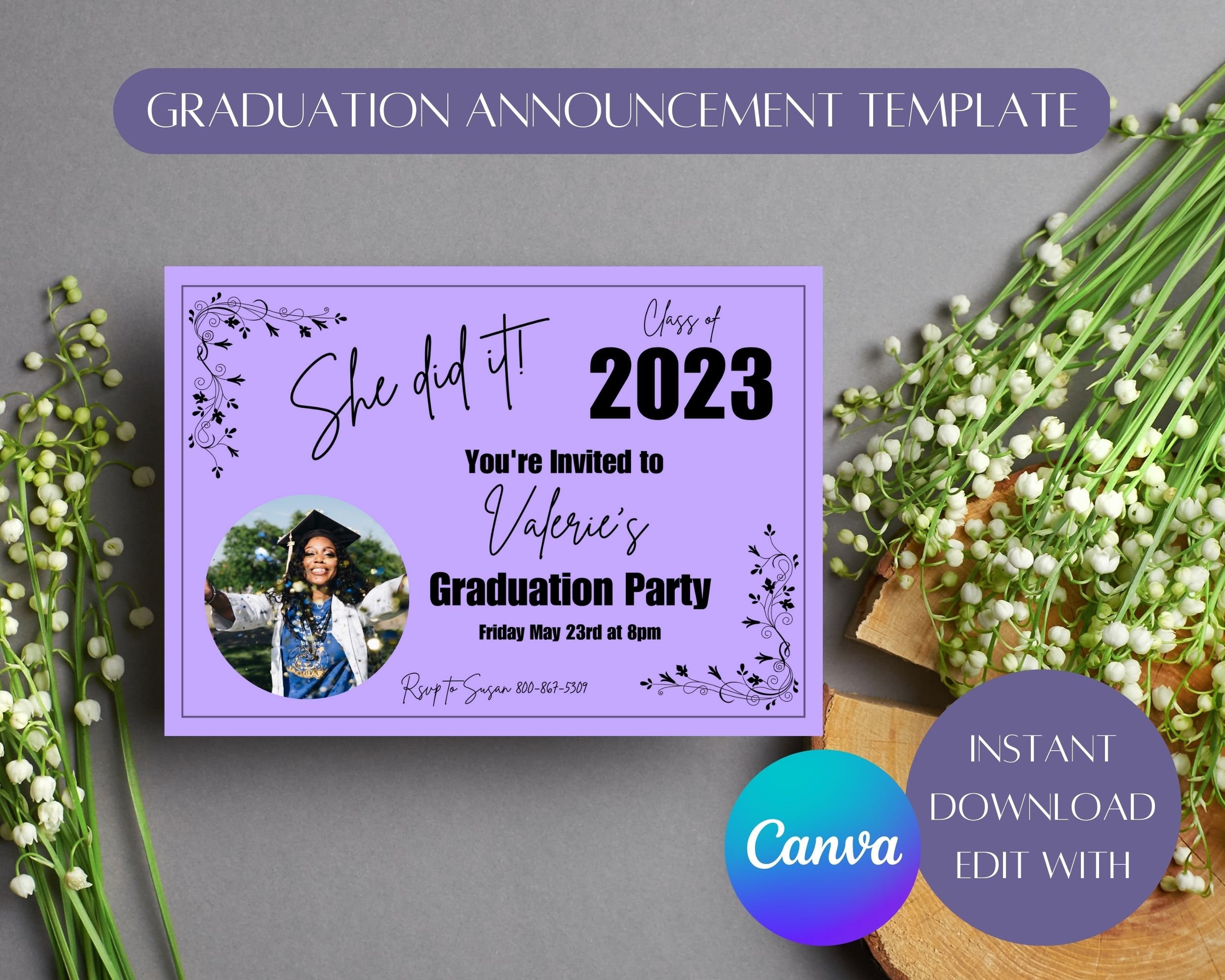 Graduation Invitation 2023, Graduation Invitation, Graduation ...