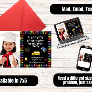 Kindergarten Graduation Party Invitation, Preschool Graduation ...