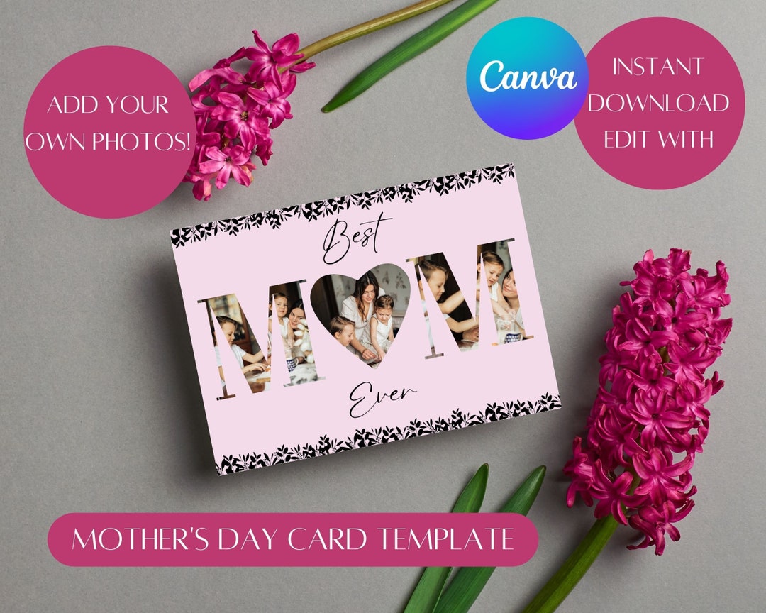 Mother's Day Card Printable, Mother's Day Card Digital, Mother's Day ...