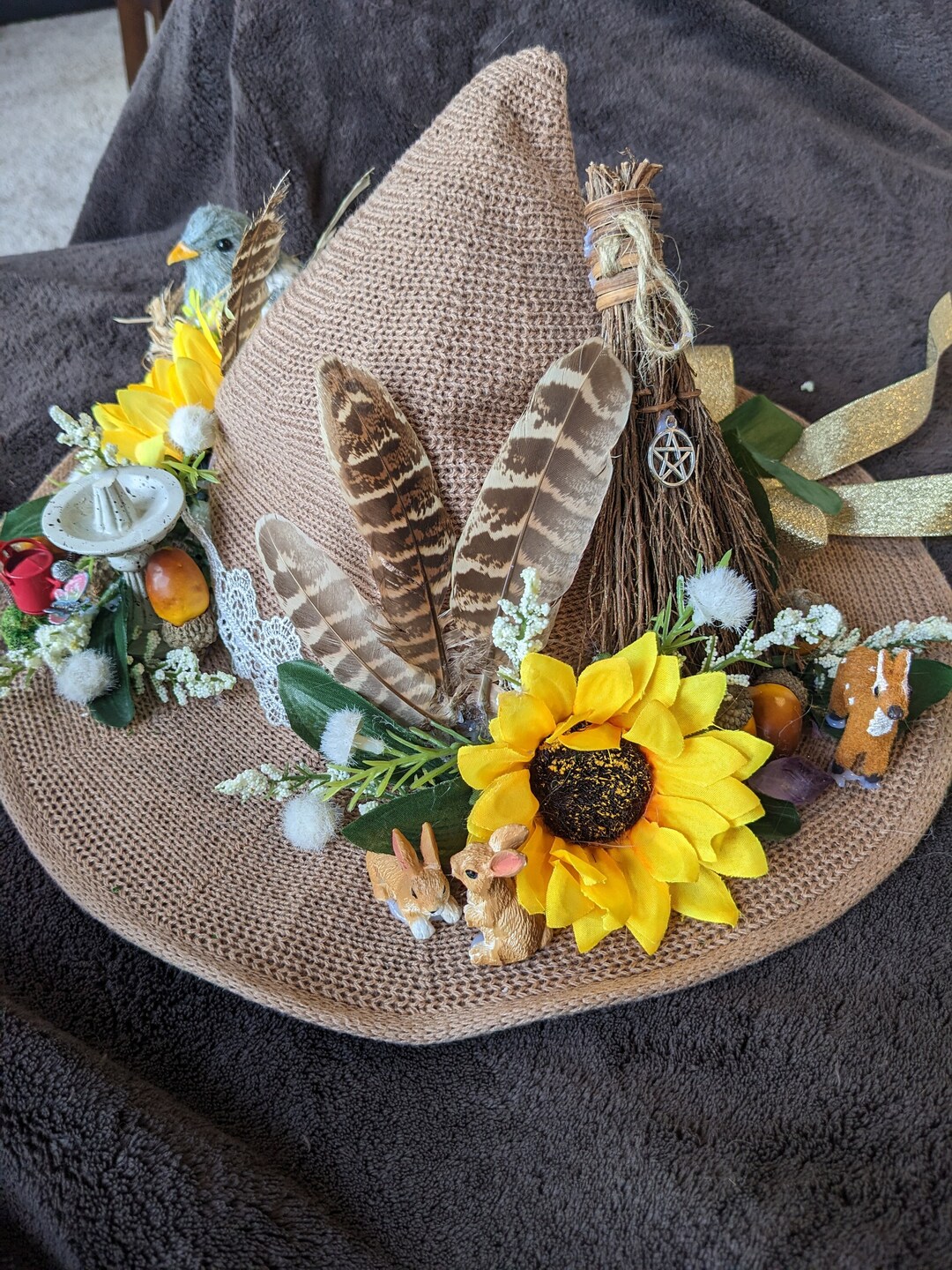 Spring Equinox: Fairy Garden Witch Hat - Etsy