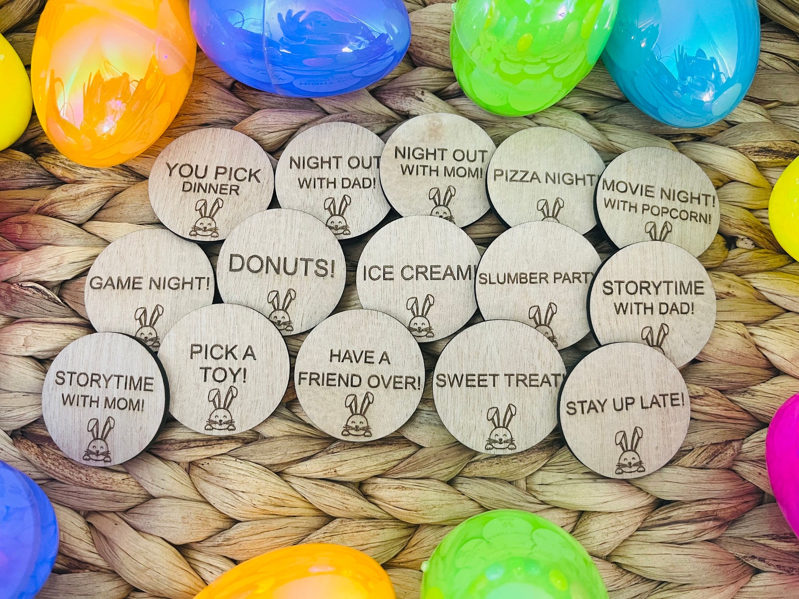 Easter Egg Tokens, Easter Egg Hunt Tokens, Easter Basket Stuffers for ...
