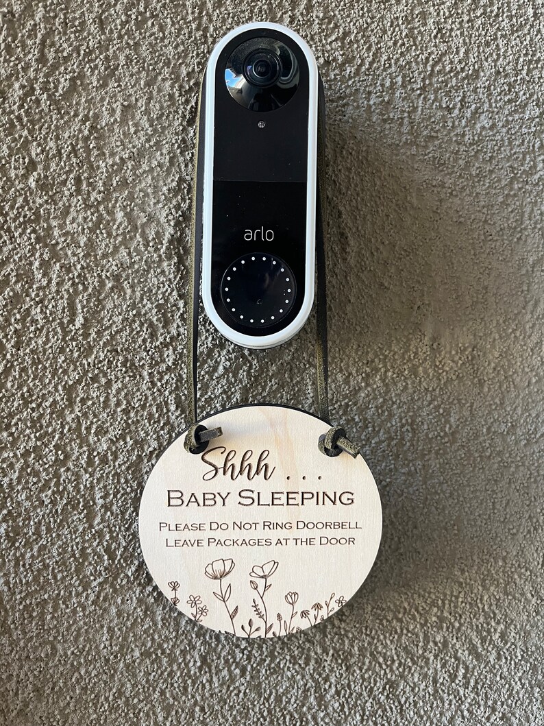 Please Do Not Ring Doorbell Sign, Leave Packages at the Door Sign ...