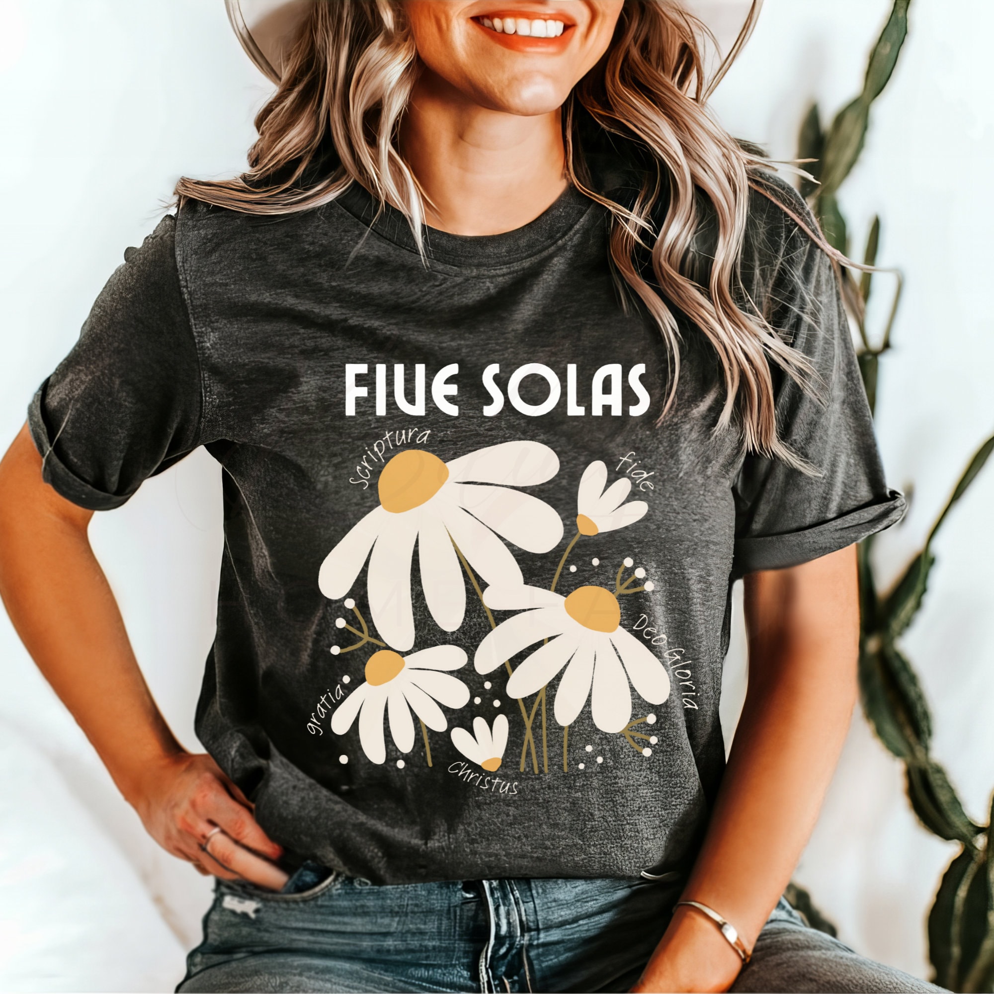 Five Solas Shirt Reformed Theology Shirt Sola Scriptura Sola Fide Sola ...