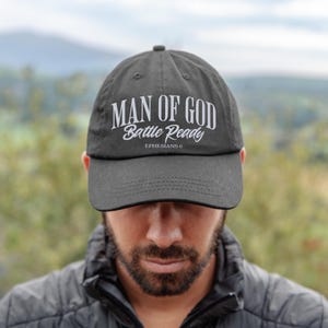 Man of God Christian Hat Armor of God Religious Cap Faith Based Gift ...
