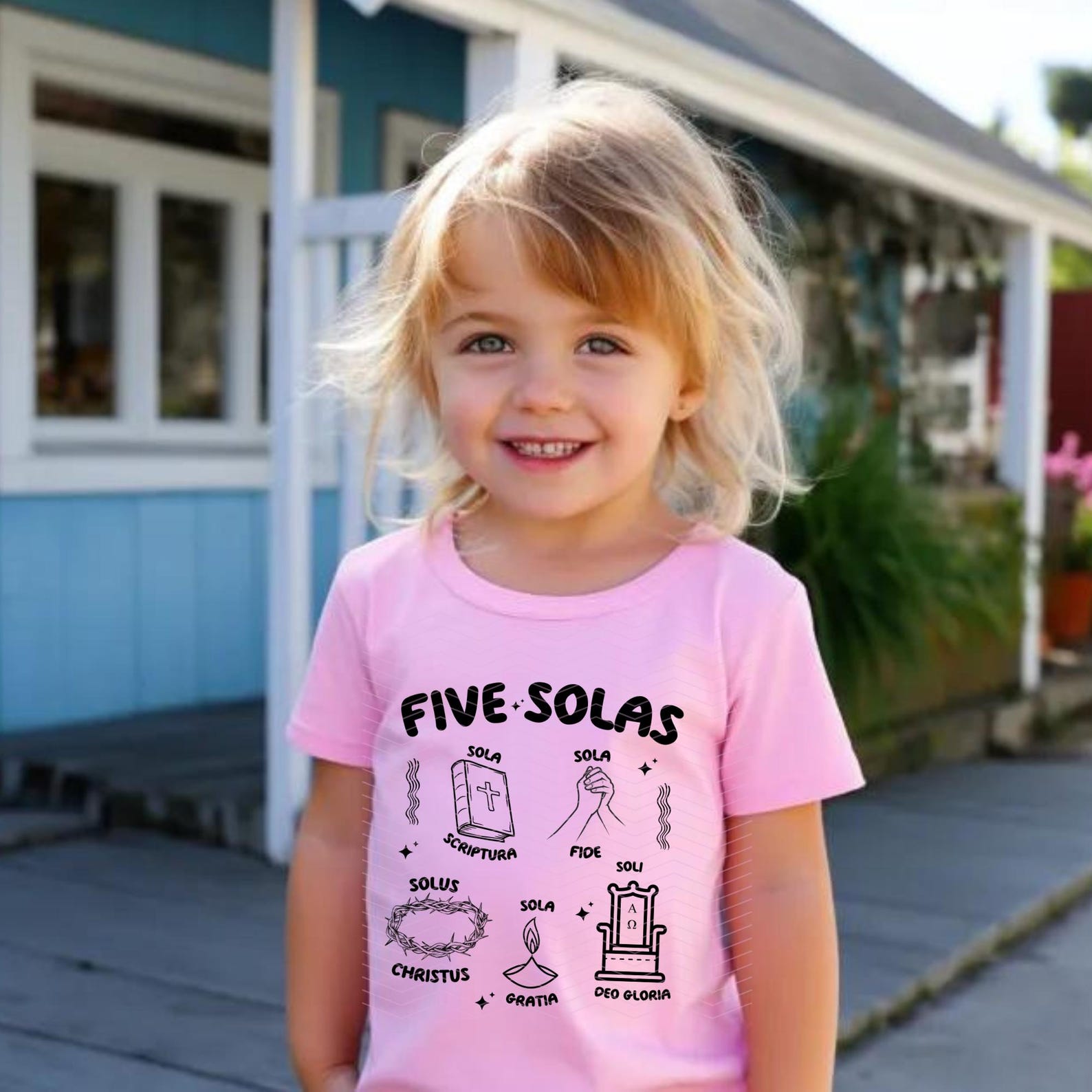 Five Solas Kids Shirt Reformation Day Christian Shirt Sola Scriptura ...