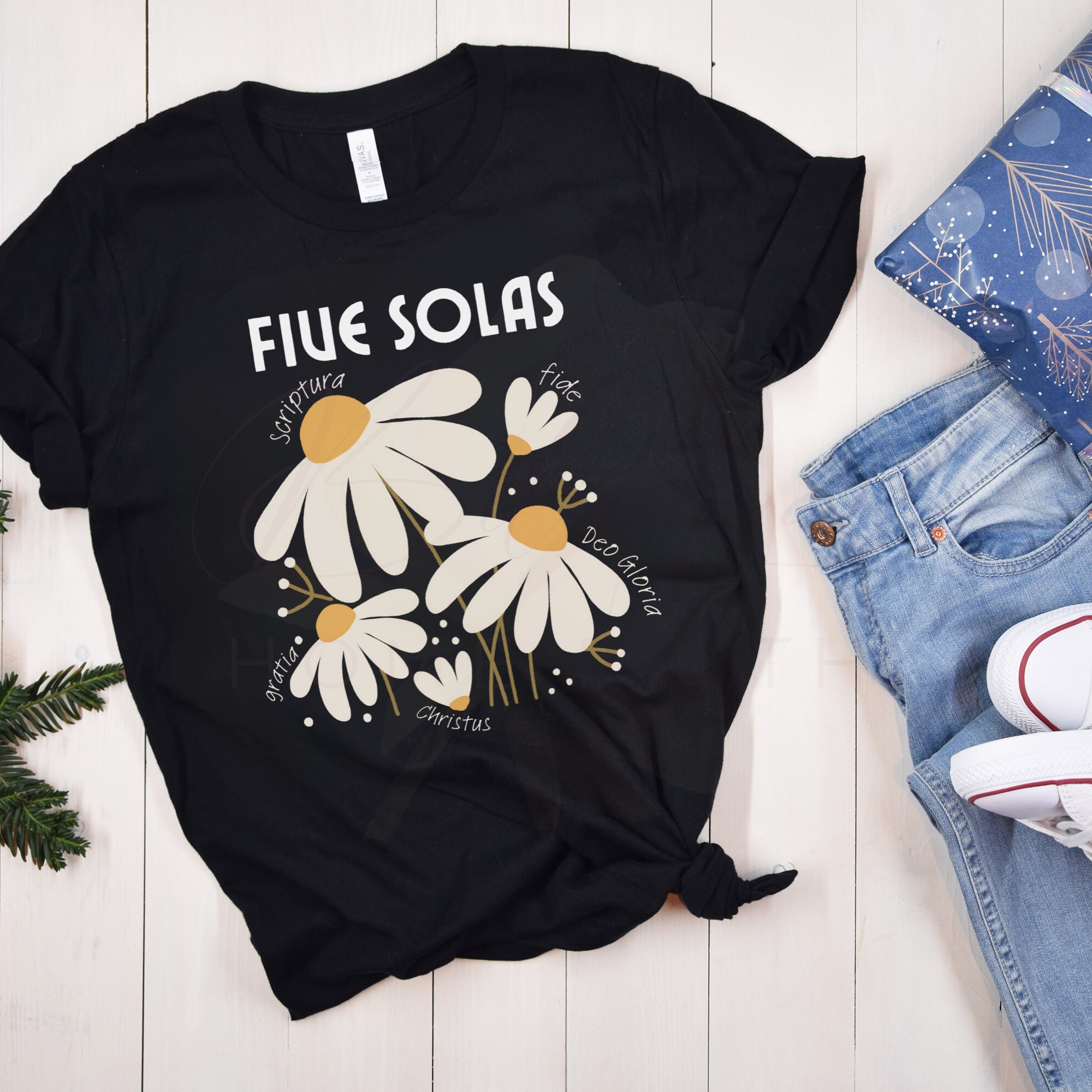 Five Solas Shirt Reformed Theology Shirt Sola Scriptura Sola Fide Sola ...