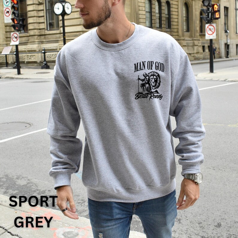 Man of God Christian Hoodie Armor of God Sweatshirt Religious Gift for ...