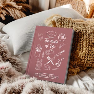 Personalized Name Recipe Book Custom Couple Gift Cooking Journal Blank ...