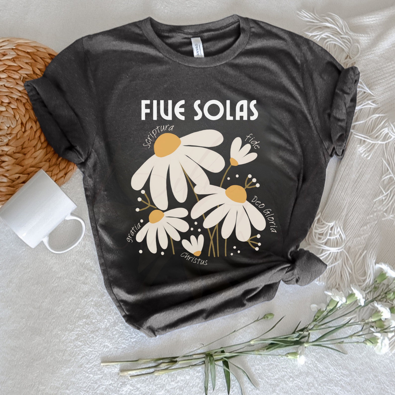 Five Solas Shirt Reformed Theology Shirt Sola Scriptura Sola Fide Sola ...