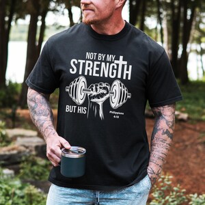 Mens Christian Shirt Bible Verse Graphic Tee Gym Crewneck Religious ...