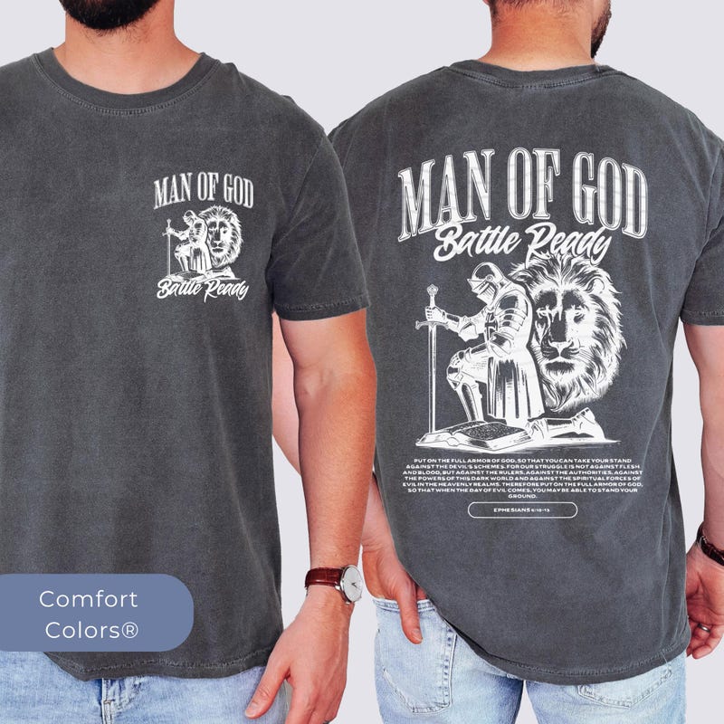 Man of God Lion Tshirt - Etsy