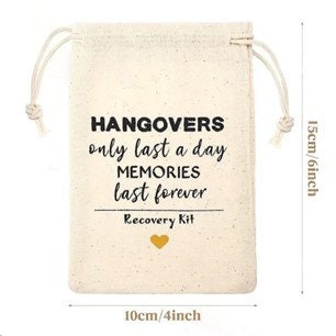 Hangover Kit Bachelorette Recovery Kit - Etsy