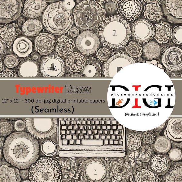 The Run SEAMLESS Digital Pattern Scrapbooking Papers for Planners ...