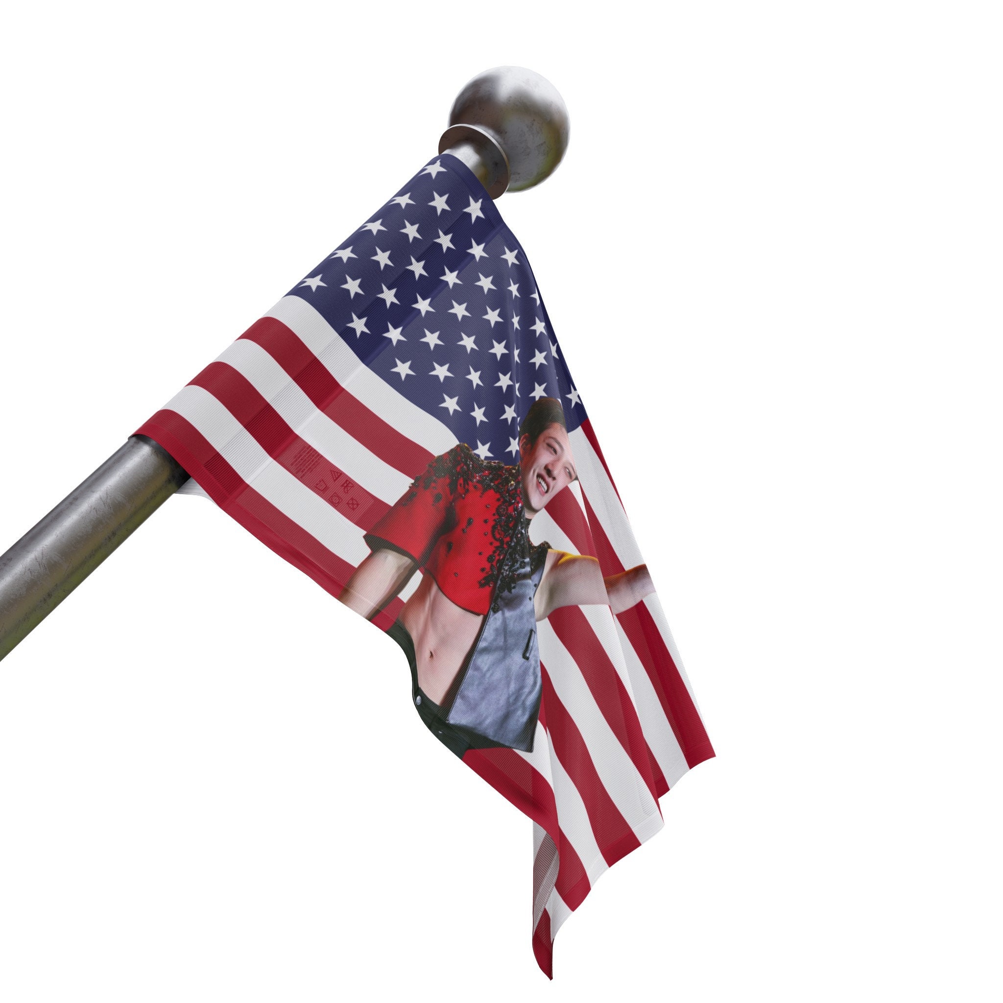 Stray Kids Bang Chan American Flag Banner, SKZ Bang Chan Kpop American ...