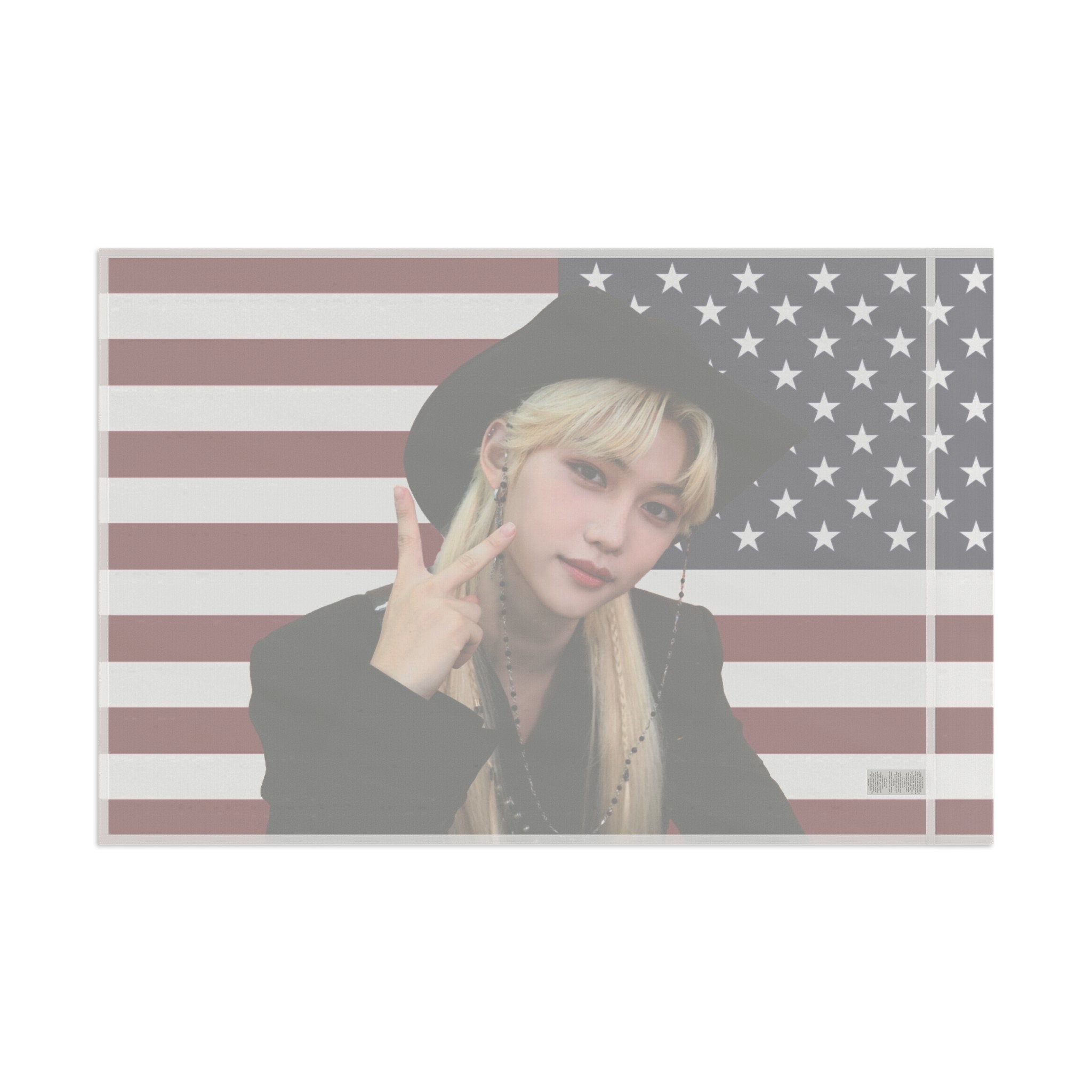 Stray Kids Felix American Flag Banner, SKZ Felix Kpop American Flag ...