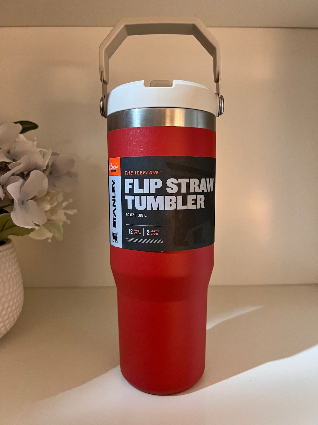 NWT Stanley 30 Oz. Iceflow Tumbler With Flip Straw Red - Etsy