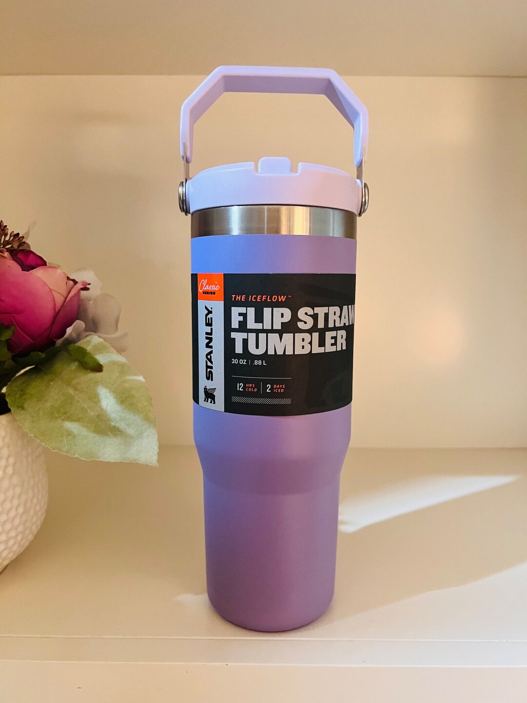 NWT Stanley 30 Oz Iceflow Tumbler With Flip Straw Lavender Etsy