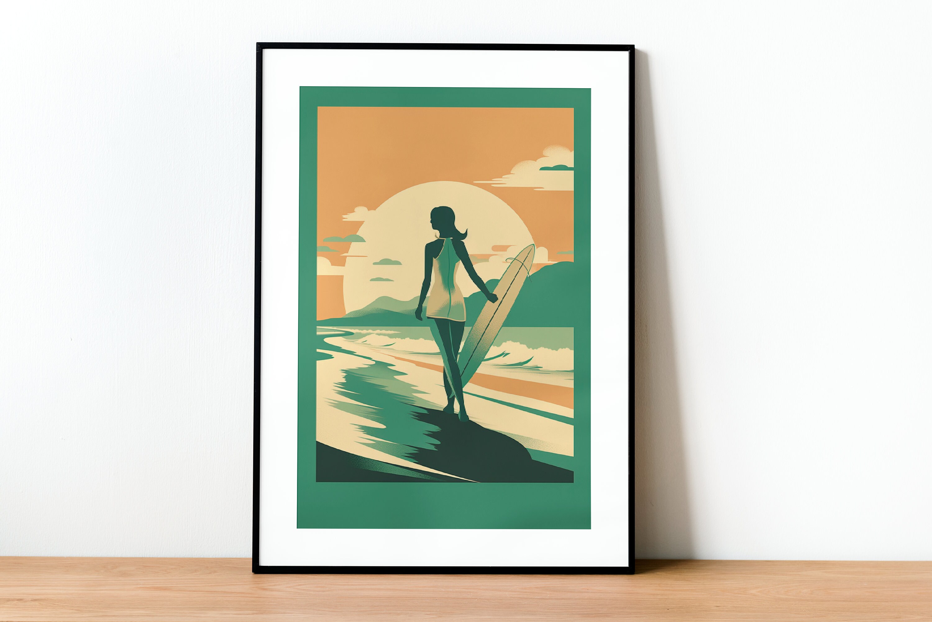 Beach Bliss, Surf Wall Art, Surf Poster, Surf Prints, Vintage Surf ...
